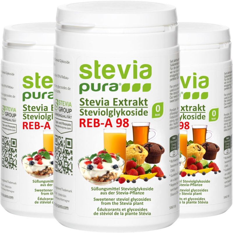 Stevia Pulver Extrakt aus 100% Stevia Pflanze | STEVIA GROUP